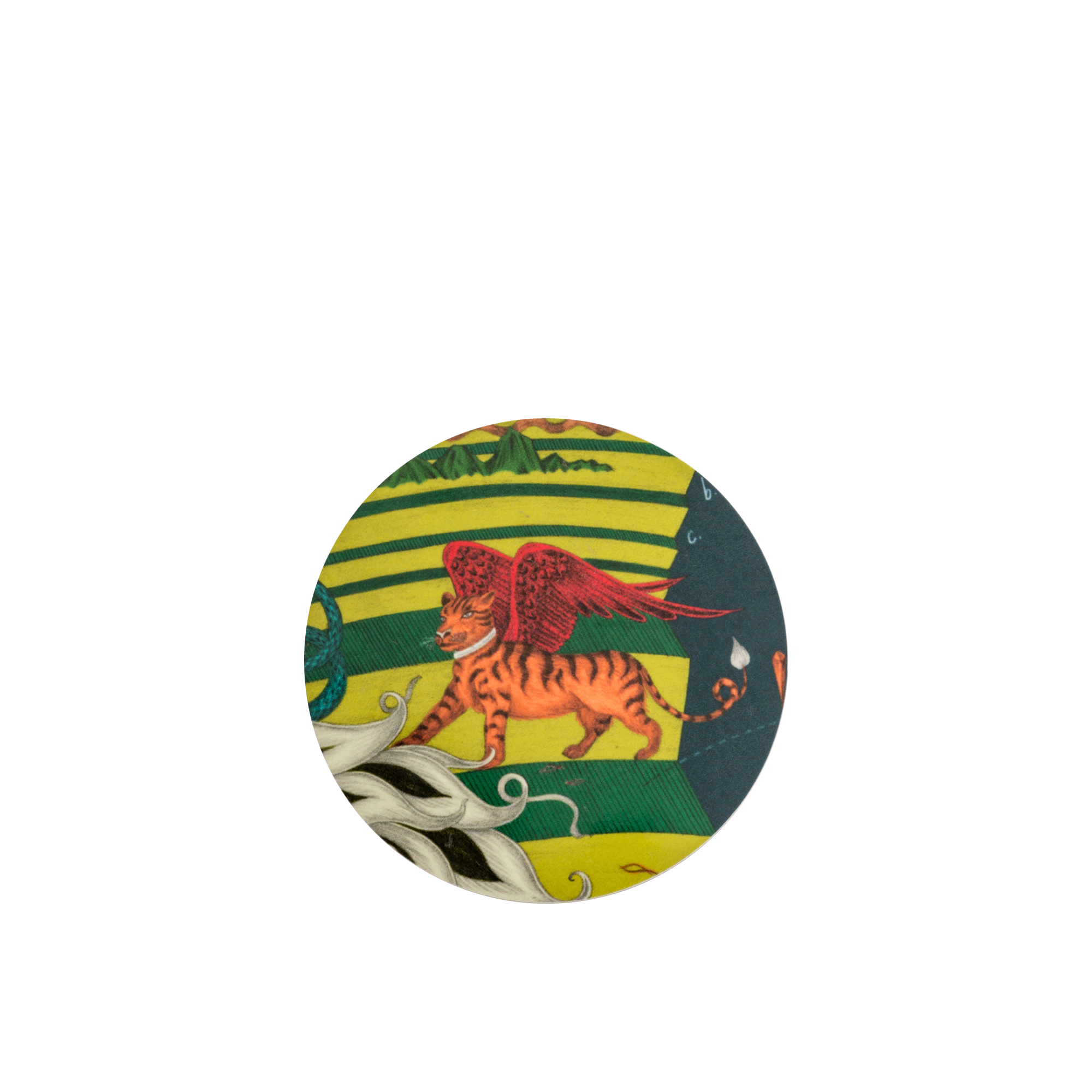 Snow Leopard Coaster Forest Green